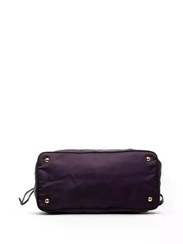 Prada 2010-2026 Saffiano Trimmed Tessuto Tote Bag