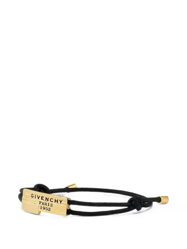 Givenchy Tape Cord Bracelet In Cotton And Metal
