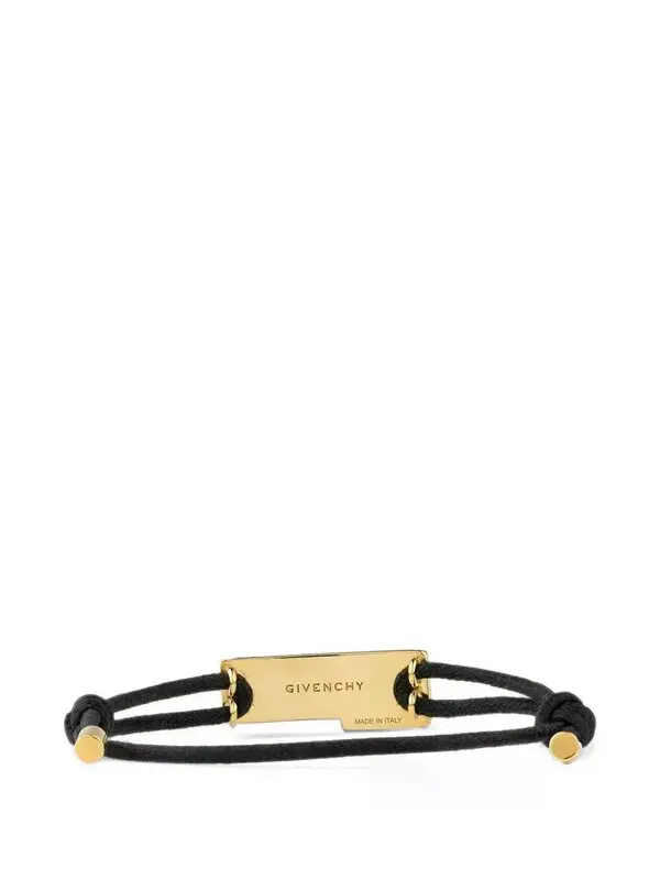 Givenchy Tape Cord Bracelet In Cotton And Metal