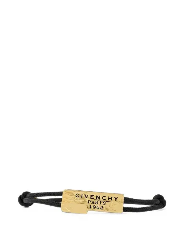 Givenchy Tape Cord Bracelet In Cotton And Metal