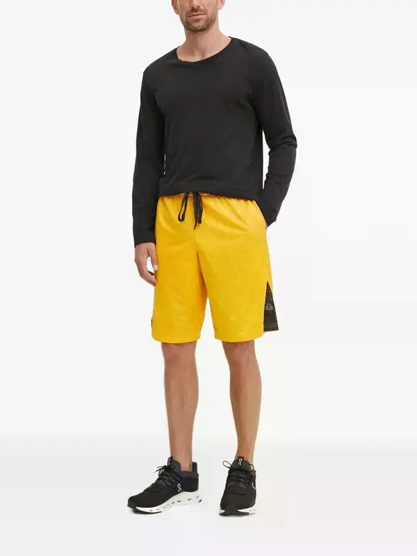 REEBOK Mesh Track Shorts - Yellow
