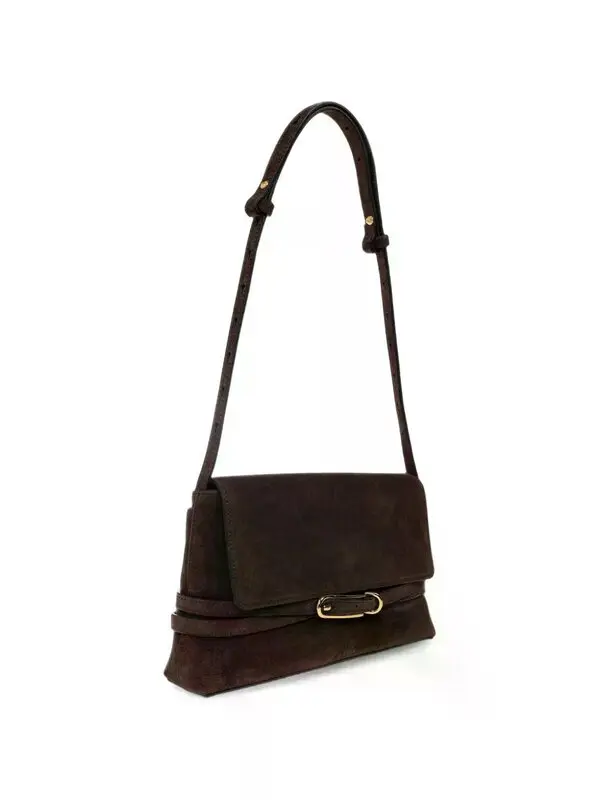 LIFFNER Buckle-detail Suede Shoulder Bag
