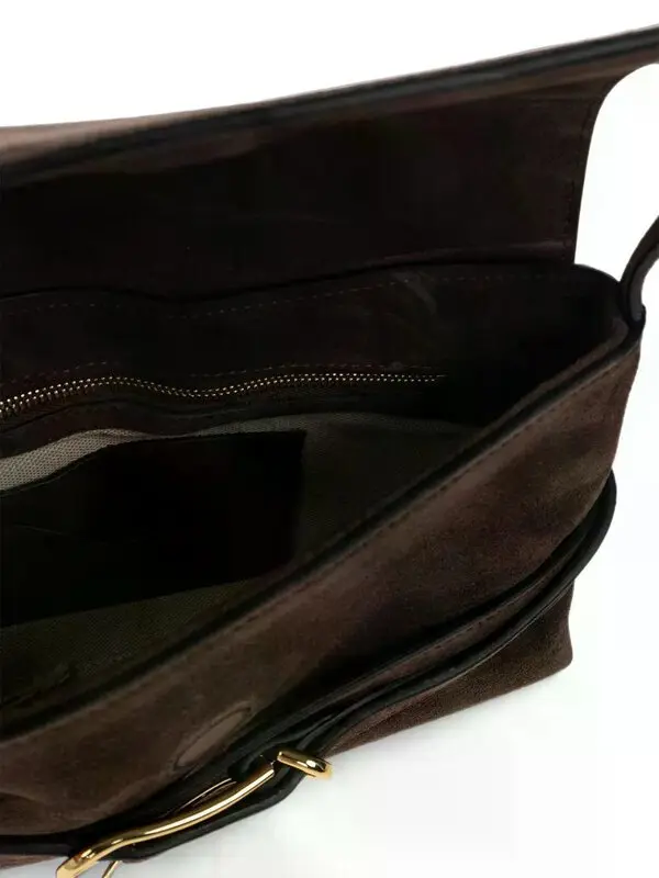 LIFFNER Buckle-detail Suede Shoulder Bag