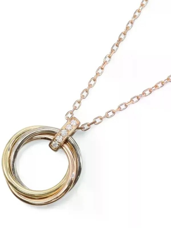 Cartier 2010s Trinity Diamond Necklace