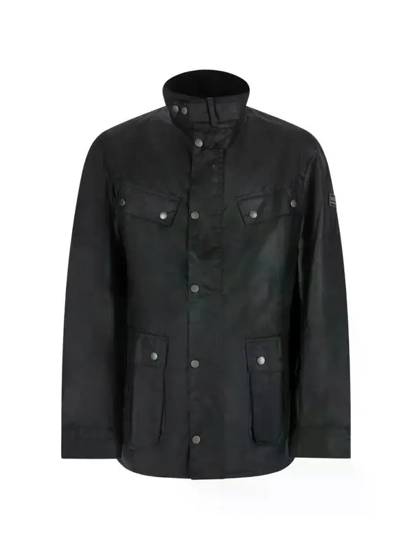 BARBOUR INTERNATIONAL Tourer Duke Waxed-finish Multi-pocket Jacket