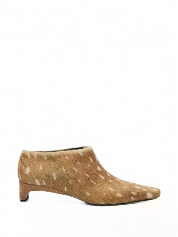 Loulou De Saison Penny Pony-effect Leather Ankle Boots