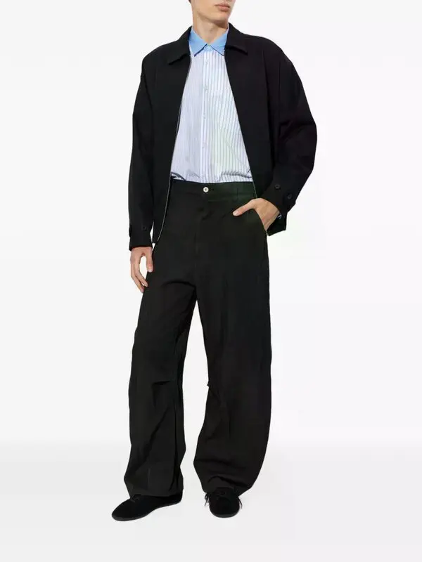 Comme Des Garçons Gathered Wide-leg Trousers
