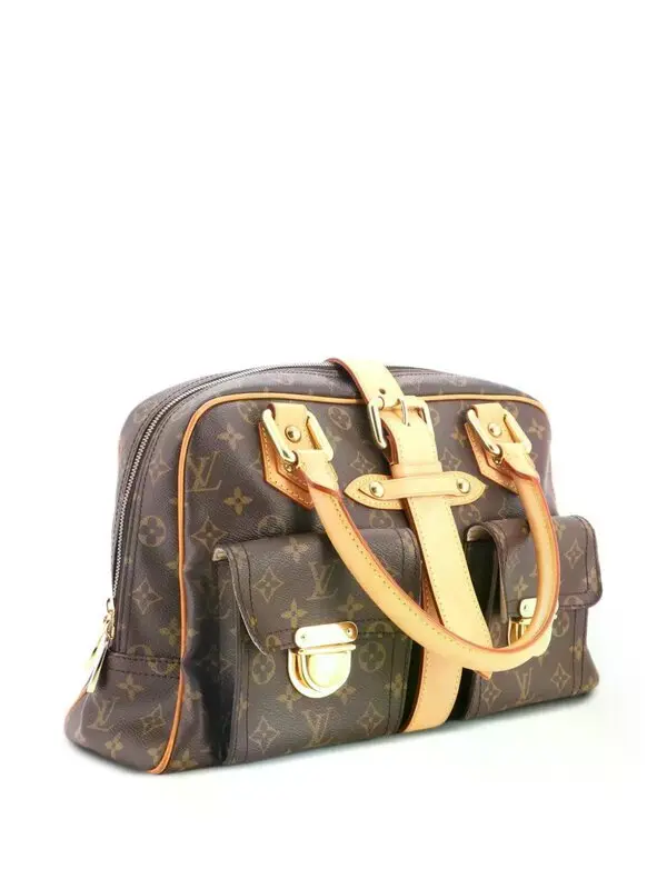 LOUIS VUITTON Manhattan Handbag Monogram Canvas Gm Satchel
