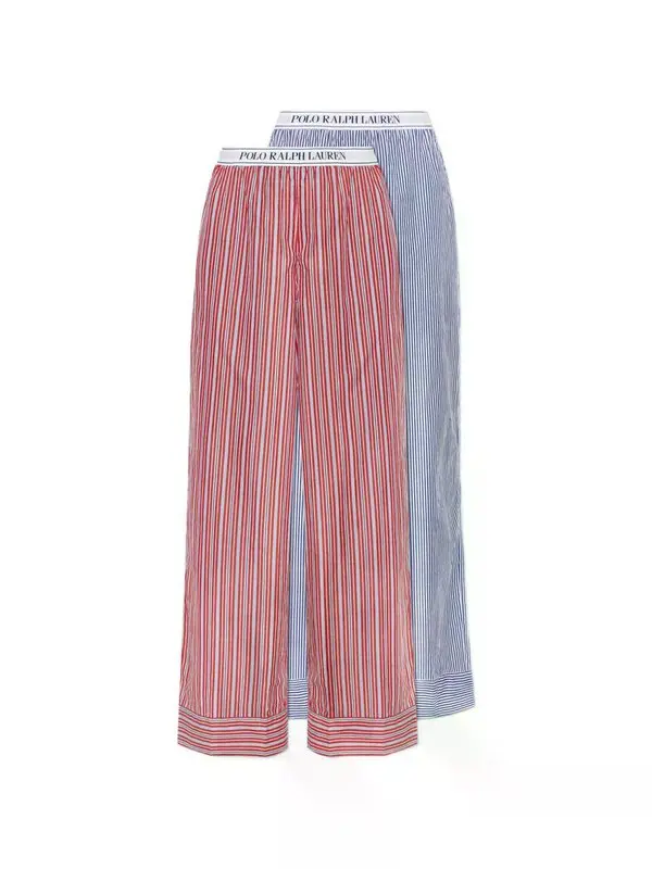 Polo Ralph Lauren Striped Cotton Pyjama Bottoms - Blue