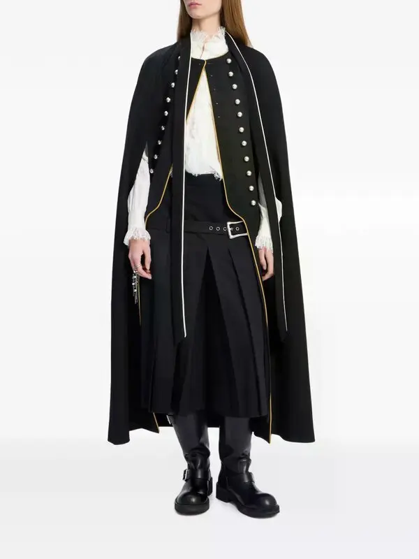 ANN DEMEULEMEESTER Lace-trim Ruffled Blouse