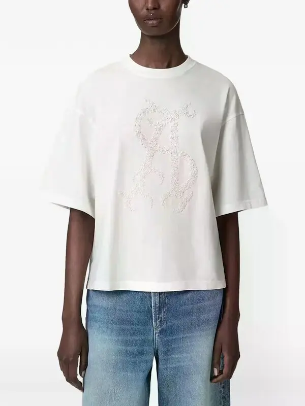 ALLSAINTS Sequin-embellished T-shirt - White