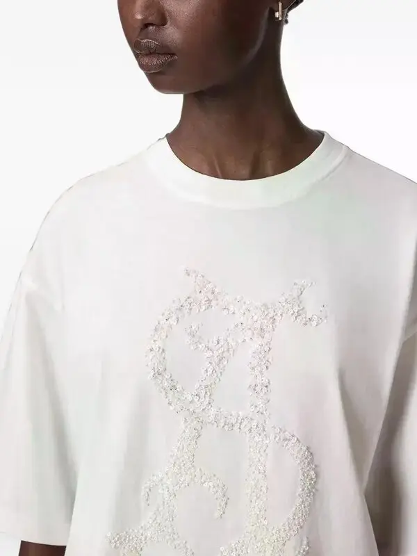 ALLSAINTS Sequin-embellished T-shirt - White