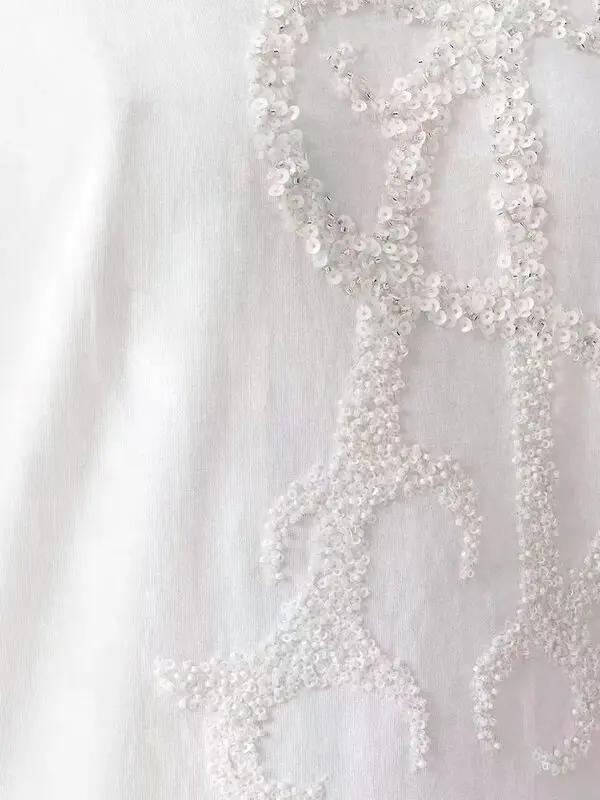 ALLSAINTS Sequin-embellished T-shirt - White
