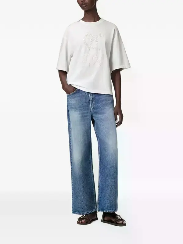 ALLSAINTS Sequin-embellished T-shirt - White