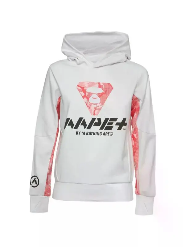 A BATHING APE Logo Camo-print Hoodie