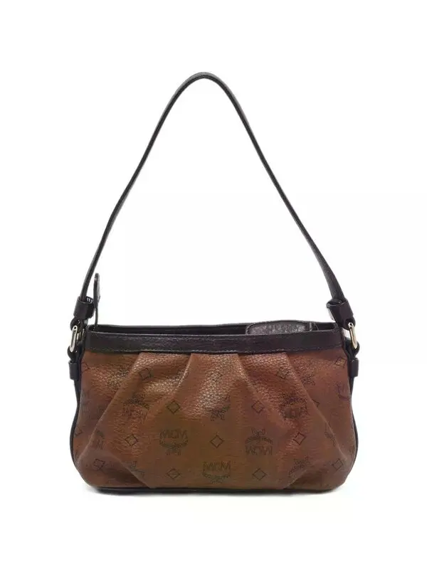 Mcm Pleated Visetos Shoulder Bag