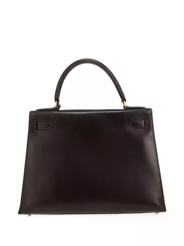 Hermès 1988 28 Kelly Leather Tote Bag - Brown