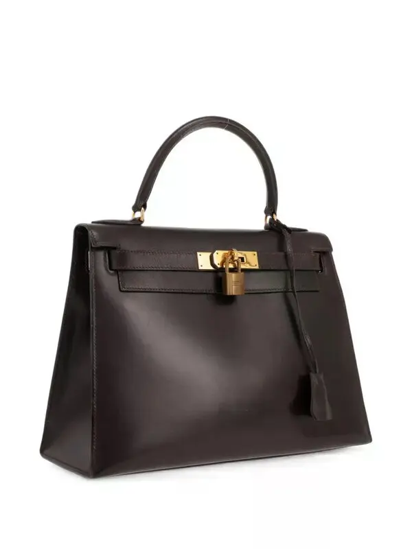 Hermès 1988 28 Kelly Leather Tote Bag - Brown