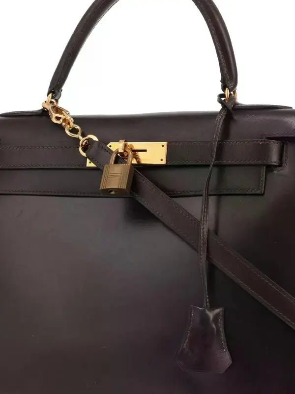Hermès 1988 28 Kelly Leather Tote Bag - Brown