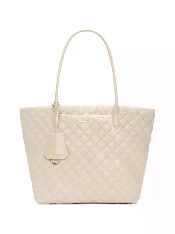 Mz Wallace Medium Daily Quilted Tote Bag - Neutrals