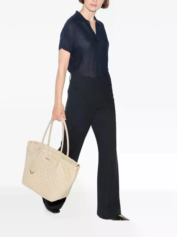 Mz Wallace Medium Daily Quilted Tote Bag - Neutrals