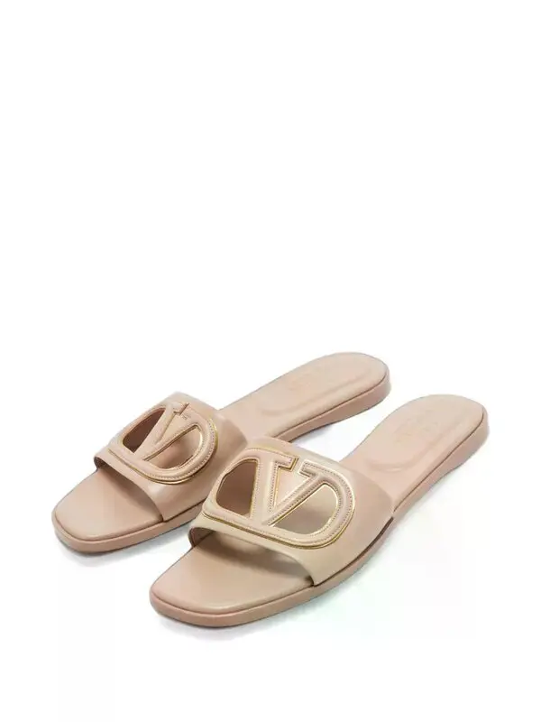 Valentino Garavani Vlogo Leather Slides