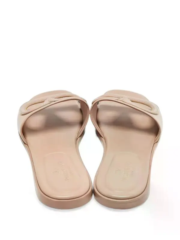Valentino Garavani Vlogo Leather Slides