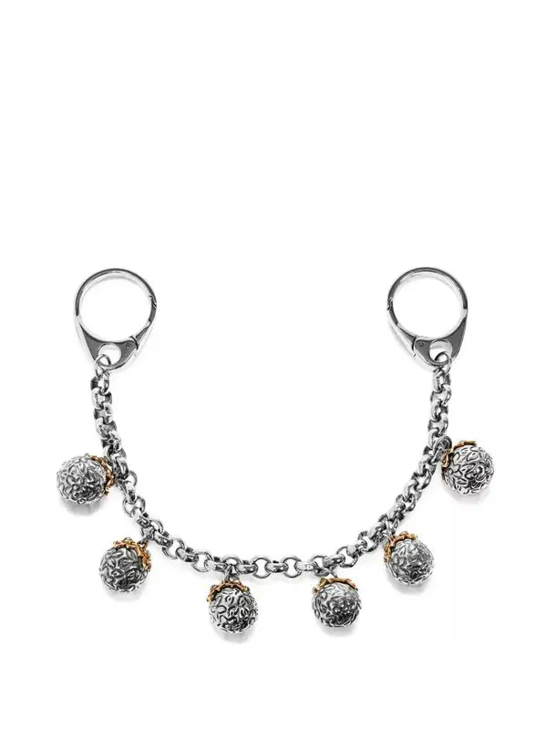 Alexander McQueen Heirloom Chain Bag Charm - Silver
