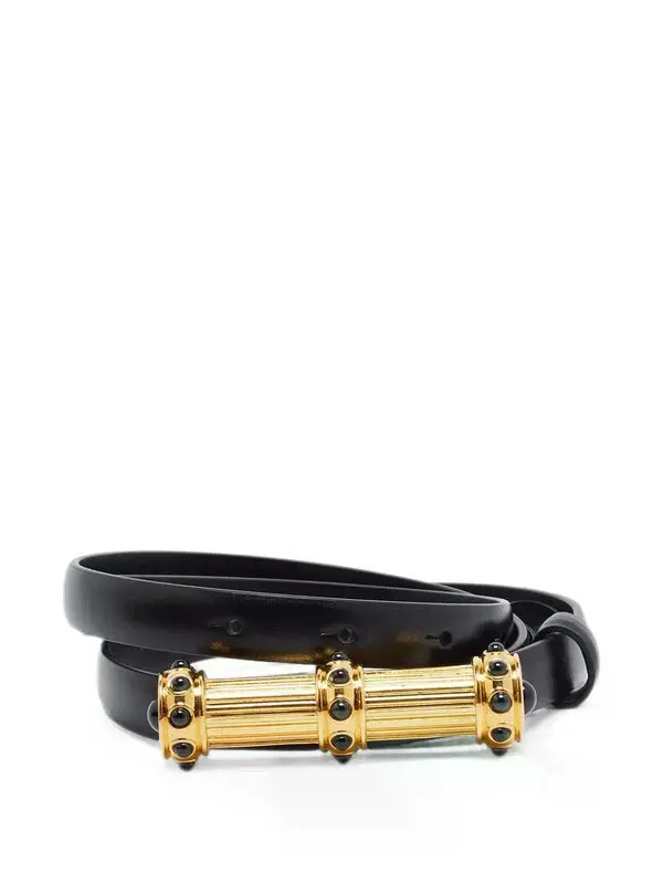 TOM FORD Cabochon Buckle Belt - Black