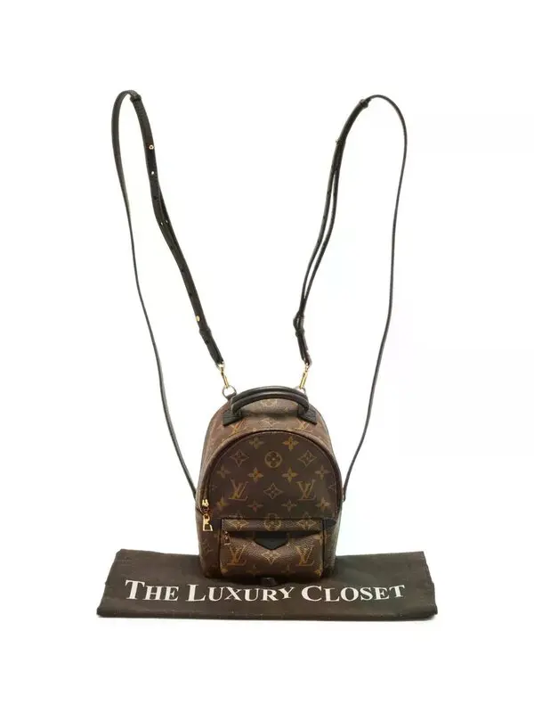 LOUIS VUITTON 2018 Mini Palm Springs Monogram Backpack