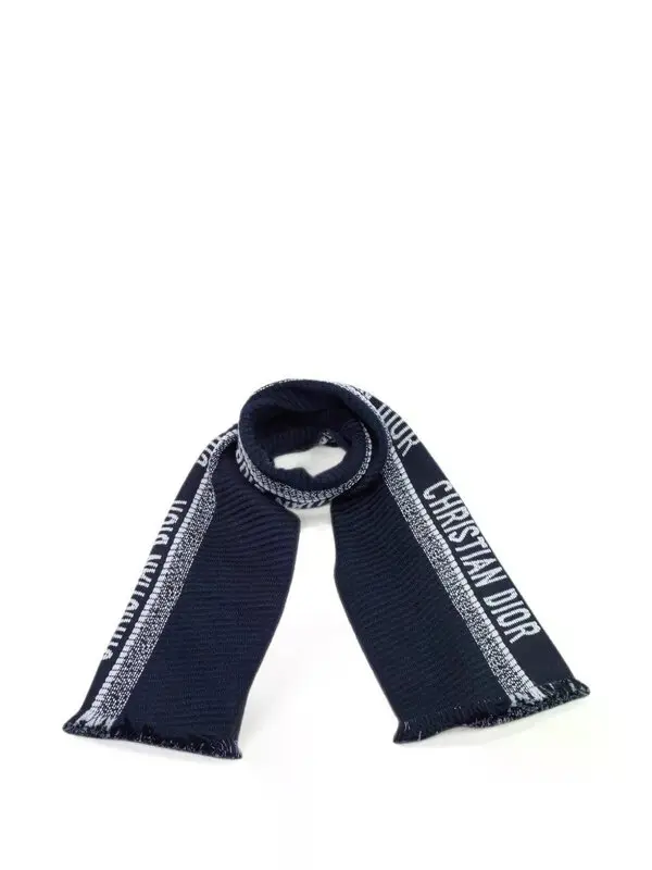 Dior University Reversible Scarf - Blue