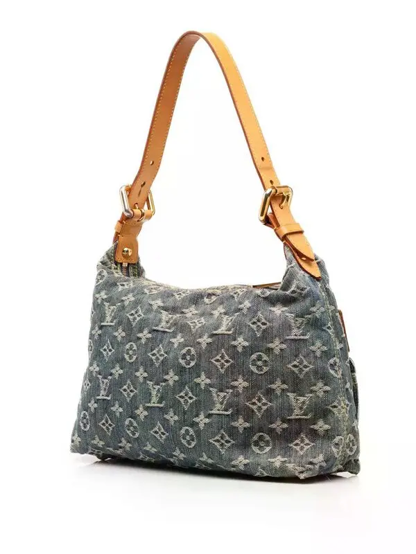 LOUIS VUITTON 2006 Monogram Denim Baggy Pm Shoulder Bag