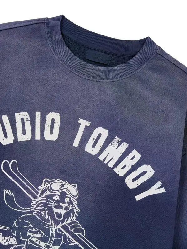 STUDIO TOMBOY Graphic-print Cotton T-shirt