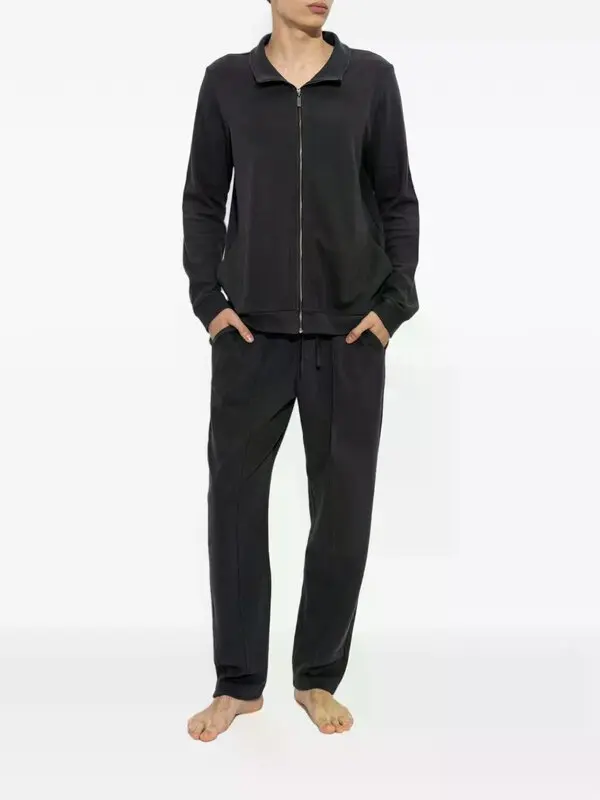 Hanro Travelwear Zip-up Hoodie - Black