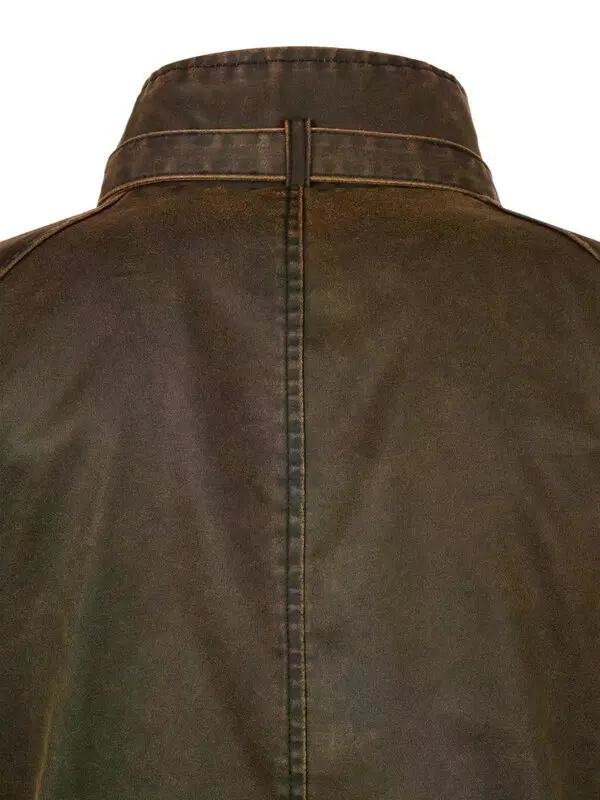 STUDIO TOMBOY Belted Faux-leather Jacket