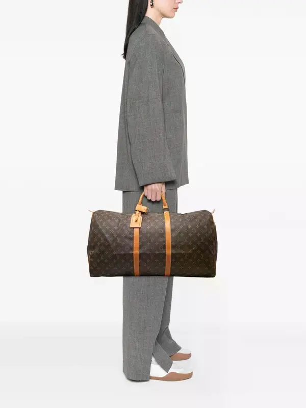 LOUIS VUITTON 1987 Monogram Keepall 60 Travel Bag