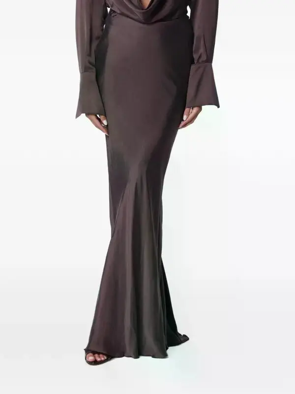 Andamane Nemesia Mermaid Maxi Skirt - Brown