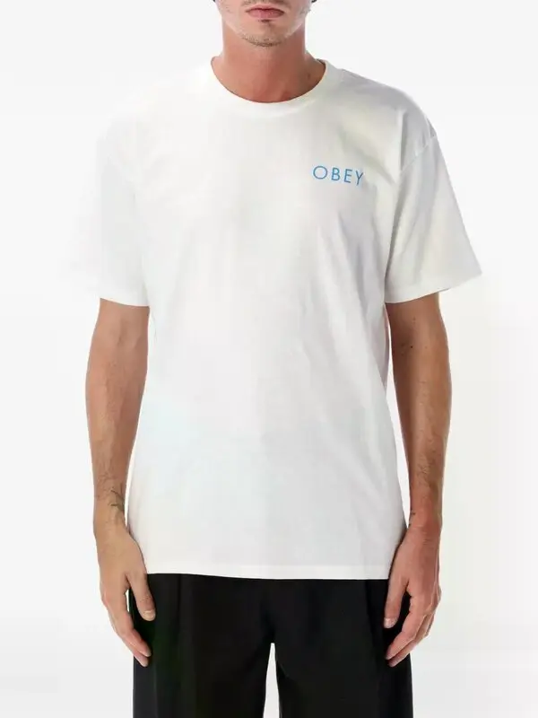 Obey Peace Brick Graphic-print T-shirt - White