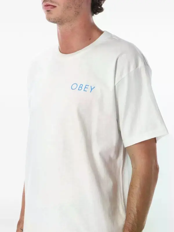 Obey Peace Brick Graphic-print T-shirt - White
