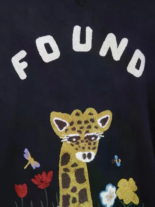 FOUND Embroidered Logo-patch Hoodie