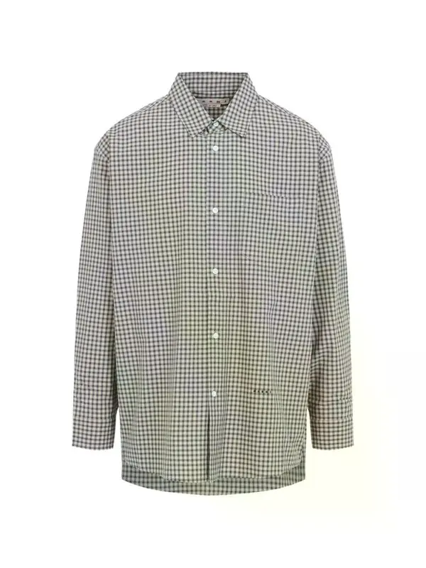Marni Check-pattern Shirt - Grey