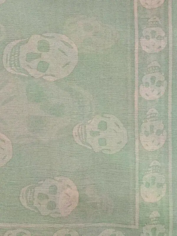 Alexander McQueen Skull-pattern Silk Scarf