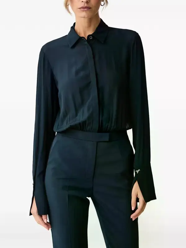 Patrizia Pepe Long-sleeve Jumpsuit - Blue