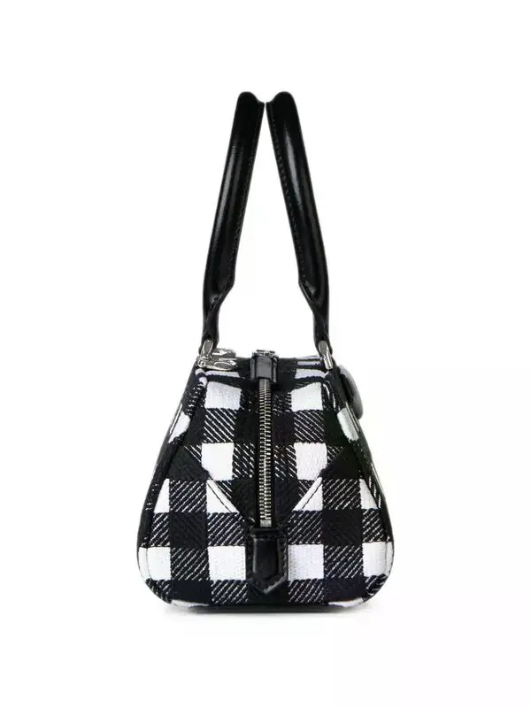 Givenchy Mini Embroidered Antigona East-west Bag With Checks