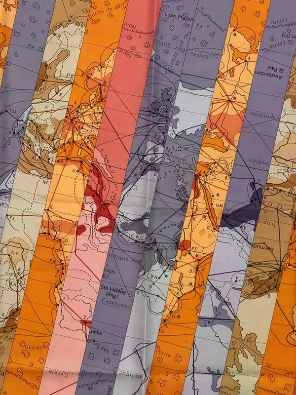 Hermès 2000-2026 Le Monde Est Vaste Silk Scarf 90 Scarves - Multicolour