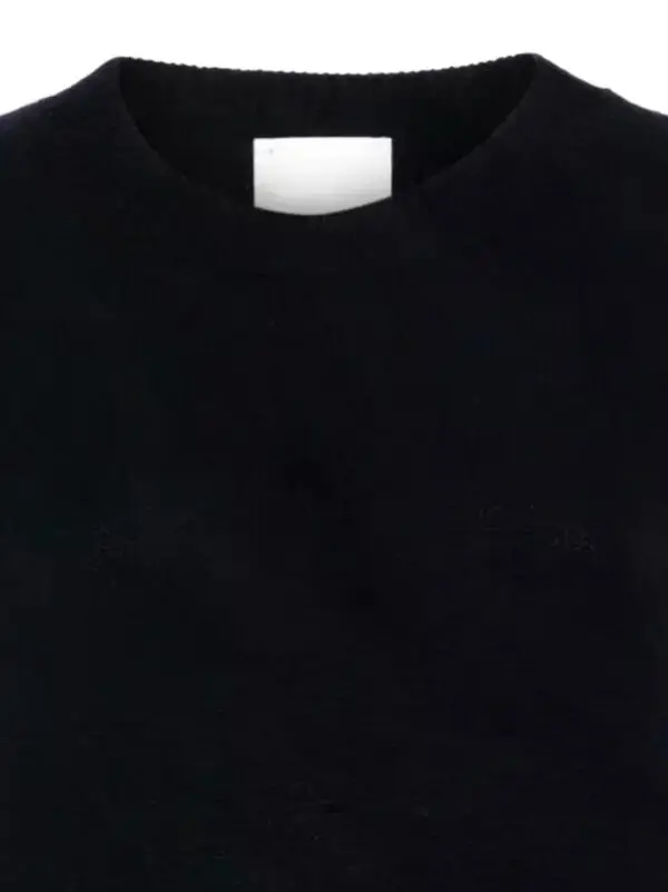 ALLUDE Crew-neck Long-sleeve Sweater
