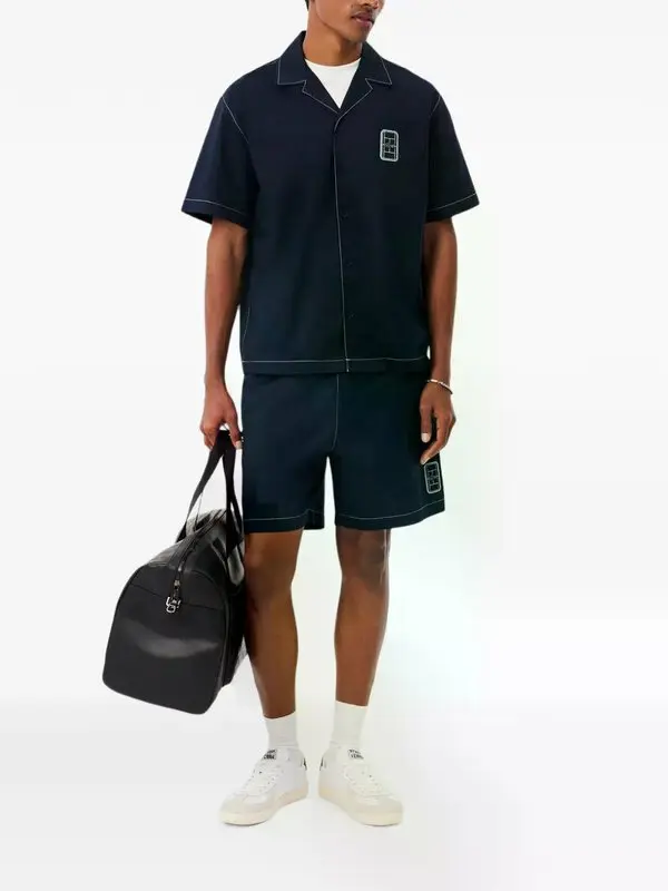Lacoste Contrast-stitch Logo-patch Shirt