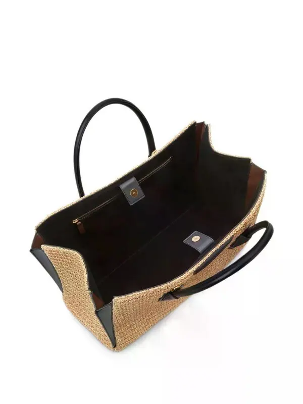 Givenchy Medium Antigona Catchall Raffia-effect Bag - Neutrals