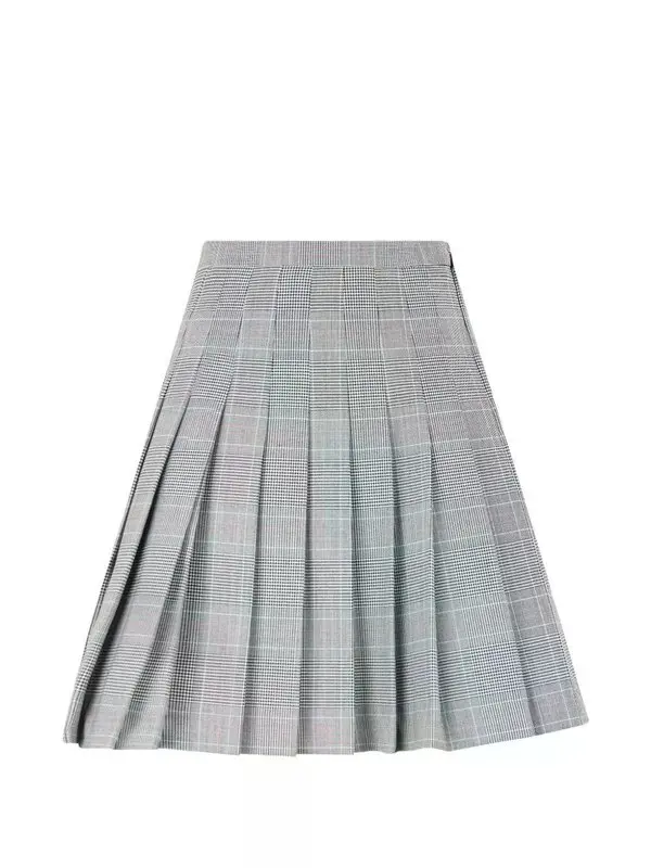 Moschino Prince Of Wales Check-pattern Mini Pleated Skirt