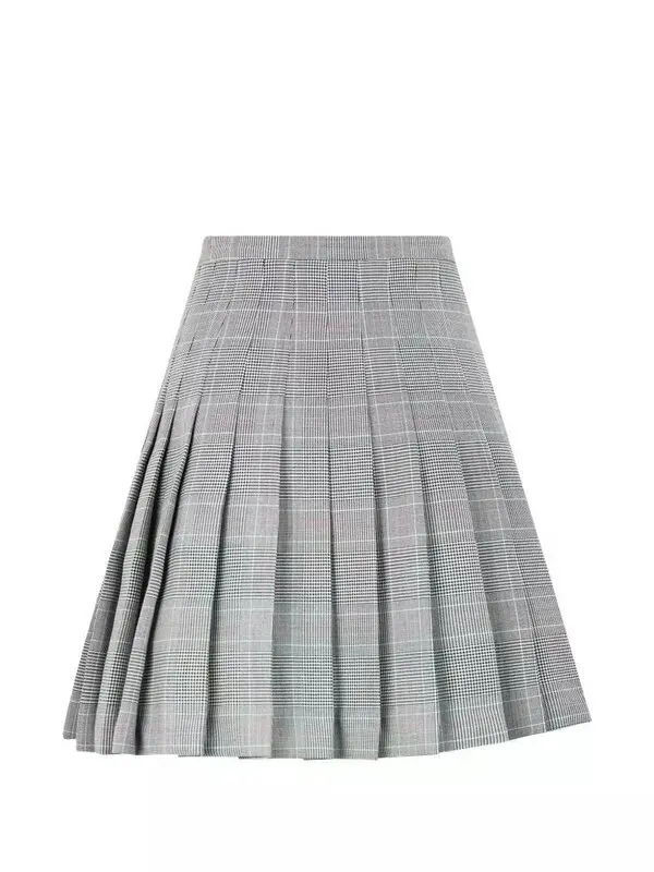 Moschino Prince Of Wales Check-pattern Mini Pleated Skirt